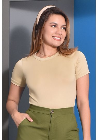 BLUSA VISCO BASICA DECOTE REDONDO - RDLay